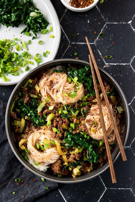 Spicy Pork With Rice Noodles Jennifer Meyering