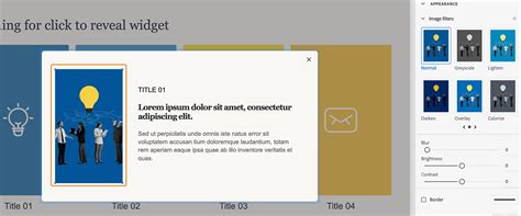 Add A Click To Reveal Widget To A Project In Adobe Captivate