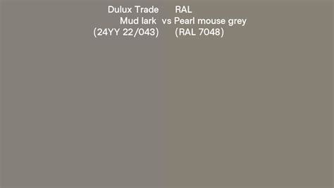 Dulux Trade Mud Lark 24yy 22 043 Vs Ral Pearl Mouse Grey Ral 7048