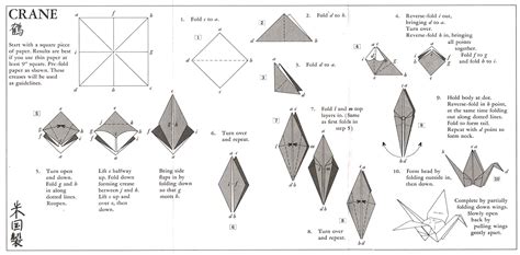 Origami Paper Folding Crane At Zoe Burdett Blog