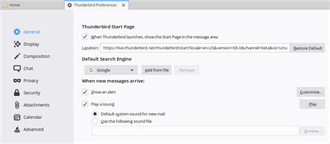 new in thunderbird 68 — thunderbird