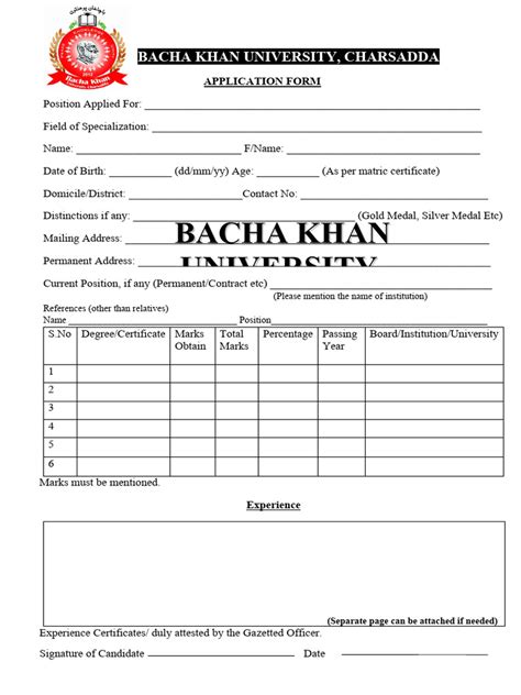 Job Application Form For Bps 1 16 Pdf