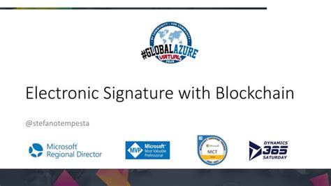 Electronic Signature With Blockchain Ppt