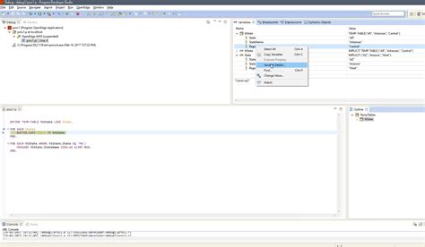 Is There A Way In Debug Mode To Watch A Variable Or Table Field