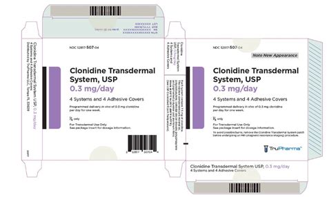 Clonidine Patch Package Insert Prescribing Information