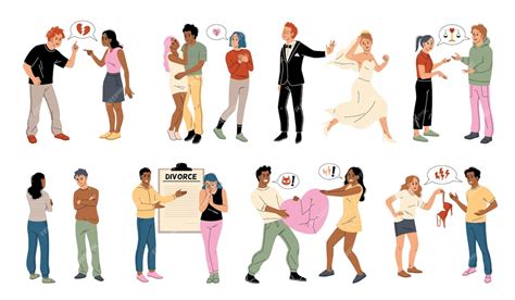 Personas Divorciadas Parejas Desintegradas Infidelidad Marital Peleas