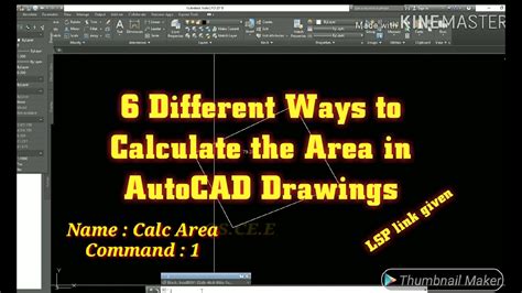 Different Ways To Calculate The Area In AutoCAD Drawings Find The Surface Area AutoCAD