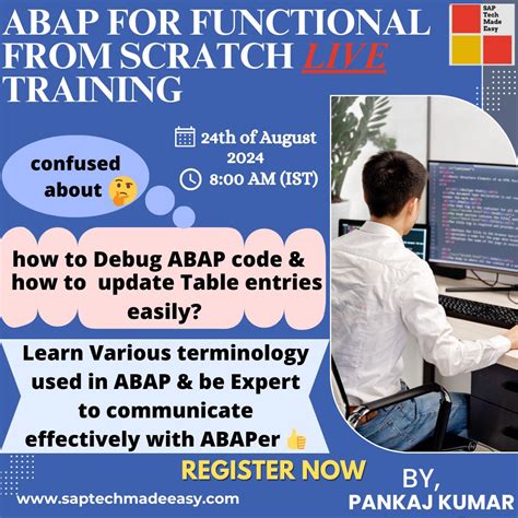 Learn Abap For Functional From Scratch Pankaj Kumar Posted On The Topic Linkedin