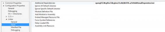 Glfw What Is Causing My Default Libraries To Conflict With Opengl