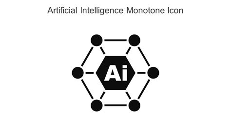 artificial intelligence monotone icon in powerpoint pptx png and