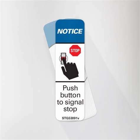 Push Button To Signal Stop Decal Pack Seifert Transit Graphics