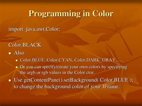 graphical user interface programming ppt download