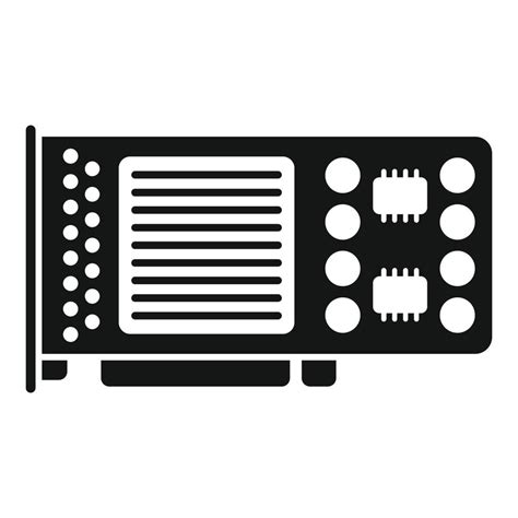 gpu icon simple vector computer card 15150422 vector art at vecteezy