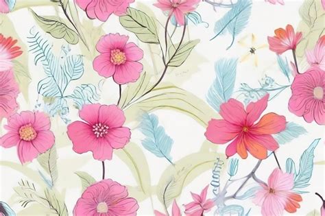 고립된 배경 수채화 꽃에 장미 꽃봉오리와 잎의 가지의 매끄러운 패턴 프리미엄 벡터