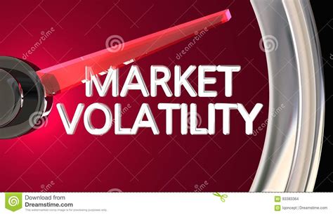 Market Volatility Gauge Speedometer Measure Risk Danger Stock Illustration Illustration Of