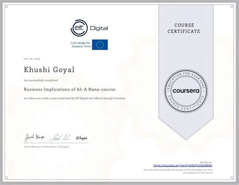 Course Attended Khushi Goyal