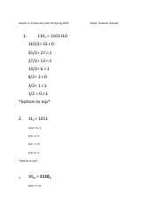 Conversions In CSC 115 Binary To Decimal Hexadecimal And Course Hero
