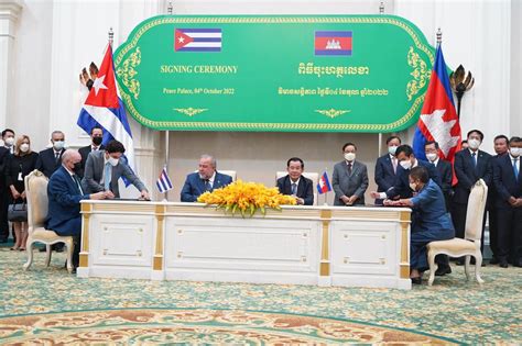 កម្ពុជា គុយបា ចុះហត្ថលេខាលើឯកសារចំនួន២ ទាក់ទងនឹងវិស័យវប្បធម៌ និងកីឡា នៃប្រទេសទាំងពីរ Ams Central