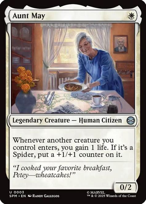 Aunt May Marvels Spider Man Magic The Gathering