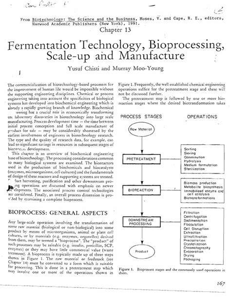 Fermentation Technology Bioprocessing And Scaleup Chisti Pdf Diffusion Filtration