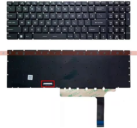 KEYBOARD MSI GE76 GP76 GS76 RGB ARABIC WITHOUT ARABIC