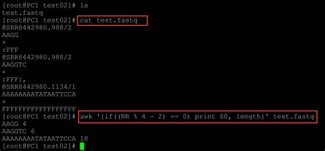 linux 中shell脚本实现统计每一个read的长度 小鲨鱼 博客园