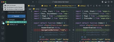 the status bar and navigation bar become default colours after lib is