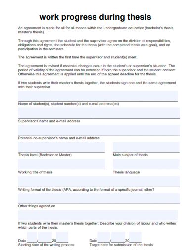 Free 42thesis Templates In Pdf