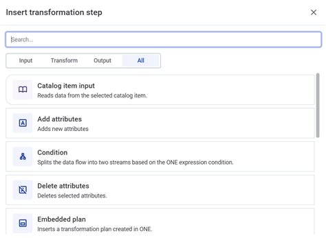 Data Transformations Ataccama One