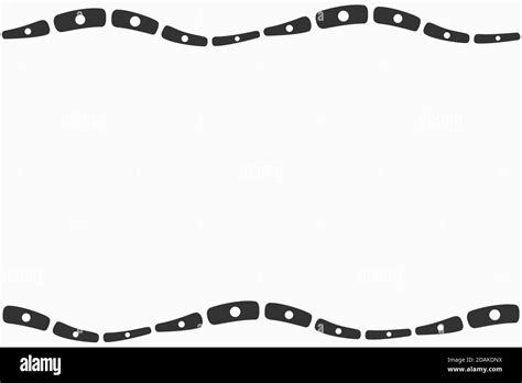 Seamless Horizontal Border Pattern Organic Shapes Regularly Repeating