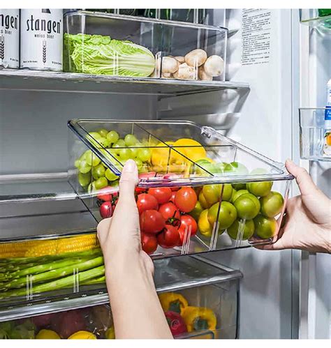 고급형 투명 칸막이 야채보관 냉장고정리함냉장고용기 냉장고정리선반 냉장고정리함 냉장고수납바구니 냉동실수납 티몬