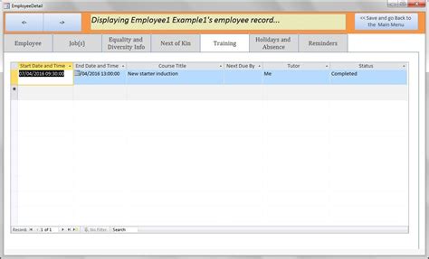 HR Employee Staff Management HRIS Database Software Track Holidays Taken Training Reviews