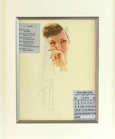 Alberto Vargas 1940s Esquire Magazine Varga Pin Up Girl Calendar From