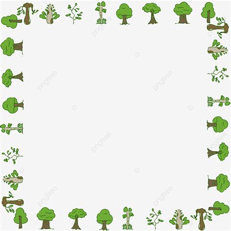 Big Tree Png Picture Big Tree Border Environmental Protection Green