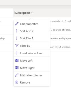 Create And Modify Views By Using The Data Workspace Microsoft Learn