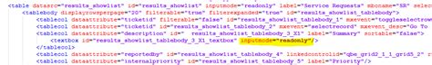 embedding a textbox in a table column