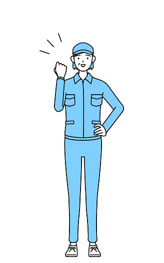 모자를 쓰고 작업복을 입은 고위 여성이 배짱을 가지고 포즈를 취한다 사람들에 대한 스톡 벡터 아트 및 기타 이미지 사람들