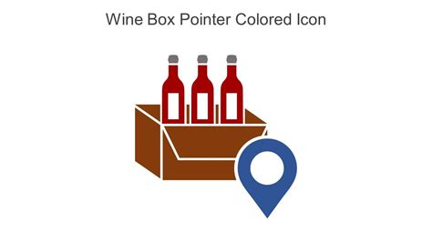 Wine Box Pointer Colored Icon In Powerpoint Pptx Png And Editable Eps