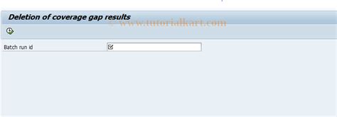 CMS BCM DEL SAP Tcode Delete Coverage Gap Results