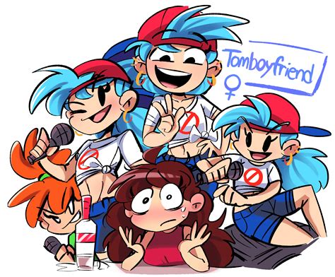 Girlfriend Babefriend And Pico Friday Night Funkin Drawn By Peargor Danbooru