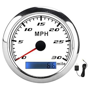 GPS Speedometer Mile IP Waterproof Stepper Motor MPH Red Backlight MPH Speed Gauge