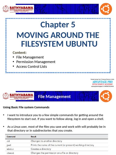 Chapter 5 Moving Around The Filesystem Ubuntu Pdf Directory Computing File System
