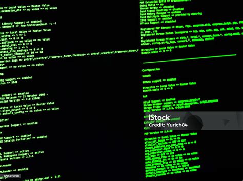 Computer Command Line Interface Green Code In Command Line Interface On