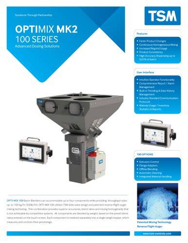 Optimix Mk2 300 600 Series Tsm Control Systems Pdf Catalogs Technical Documentation Brochure