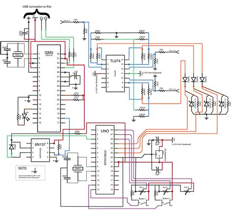 cv to midi eurorack electronics circuit arduino