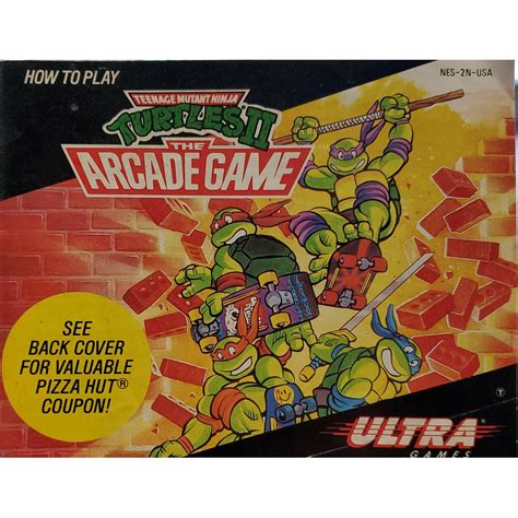 Nes Teenage Mutant Ninja Turtles Ii The Arcade Game Manual