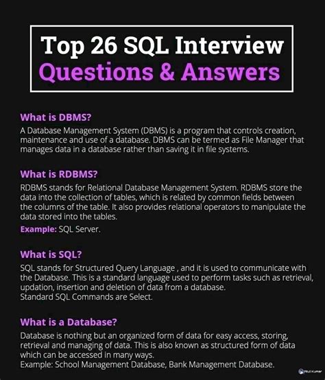 Top Sql Interview Question Pdf