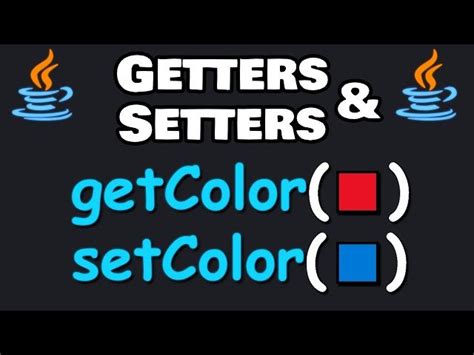 Free Video Java Getters And Setters Object Data Protection And