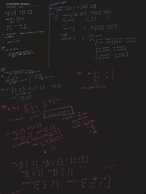 Invertible Matrix Pdf
