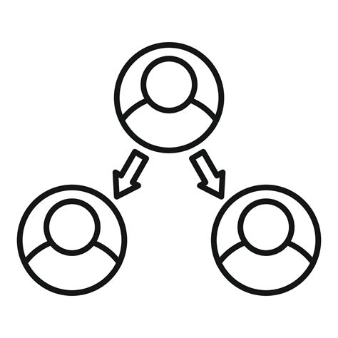 Hierarchy Restructuring Icon Outline Style 14644862 Vector Art At Vecteezy